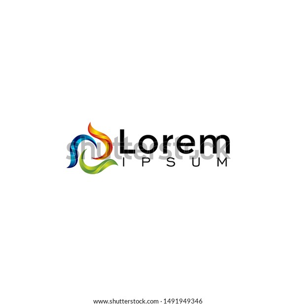 Colorful Vector Logo Design 3d Icon Stock Vector (Royalty Free ...
