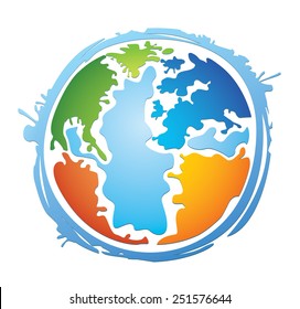 Colorful Vector Planet Stock Vector (Royalty Free) 251576644 | Shutterstock