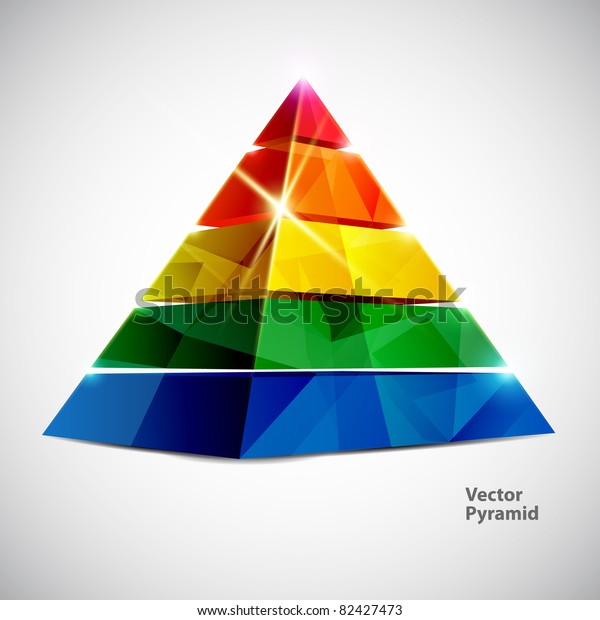 Colorful Vector Pyramid Stock Vector (Royalty Free) 82427473 Colorful Vector Pyramid Stock Vector (Royalty Free) 82427473
