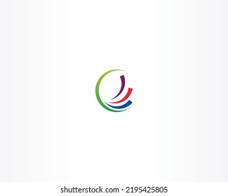 Colorful Vector Simple Logo Design Concept Stock Vector (Royalty Free ...