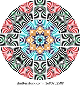 Colorful Vector Strip Round Design Stock Vector (Royalty Free ...