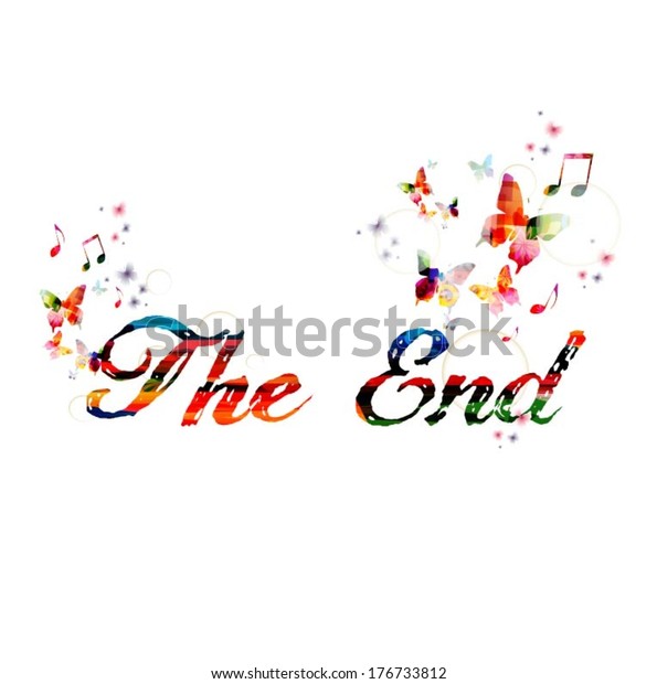 Vector de stock (libre de regalías) sobre Colorful Vector End ...