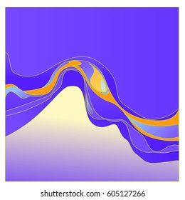 Colorful Vibrant Wave Background Dynamic Effect Stock Vector (Royalty ...