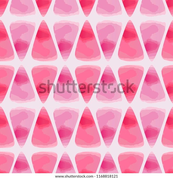 Colorful Watercolor Pattern Triangle Abstract Pink Stock Vector ...
