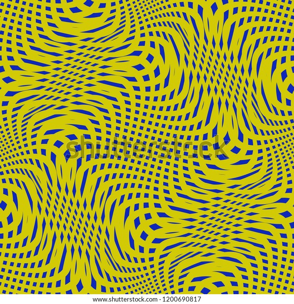 Colorful Wavy Mesh Seamless Pattern Vector Stock Vector (Royalty Free ...