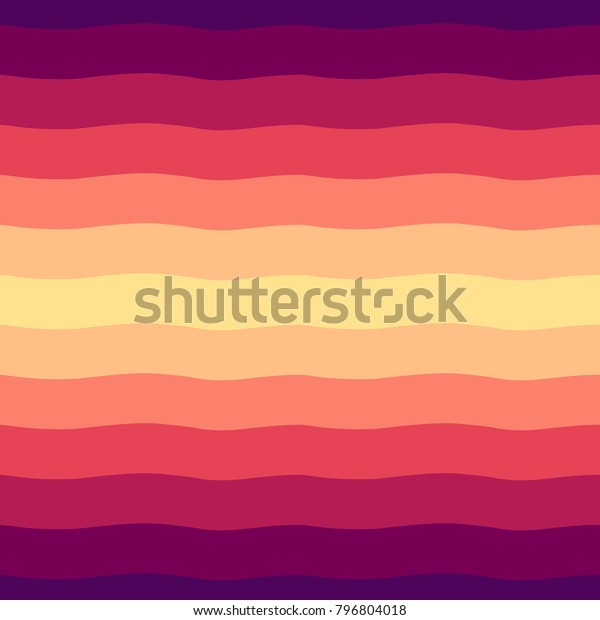 Colorful Wavy Stripes Seamless Vector Pattern Stock Vector (Royalty ...