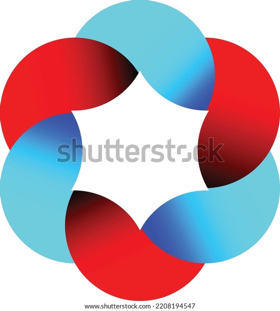 Colorful Web Design Red Beautiful Logo Stock Vector (Royalty Free ...