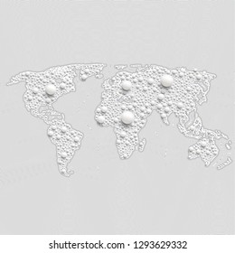 Colorful World Map Made By Balls Stock Vector (Royalty Free) 1293629332 ...
