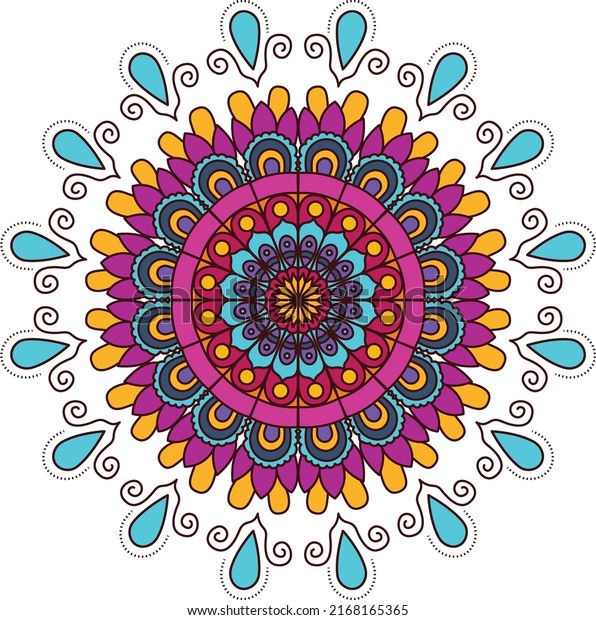Colorfull Mandala Vector Eps Royal Stock Vector (Royalty Free ...