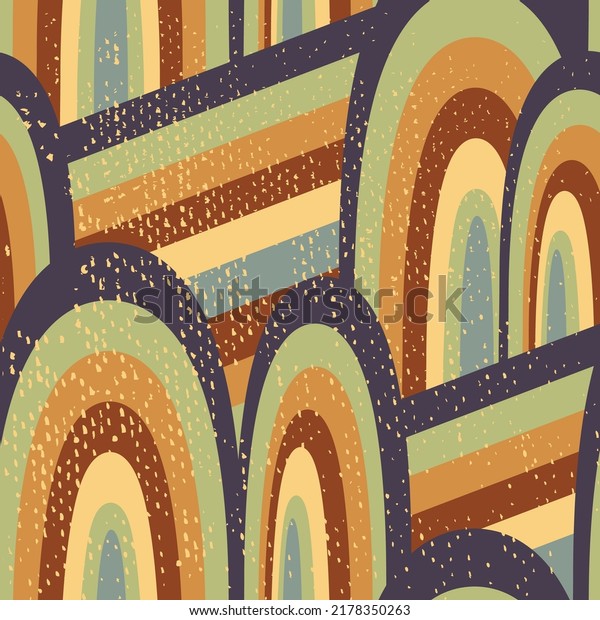 Colorfull Retro Background 70s Style Grunge Stock Vector (Royalty Free ...