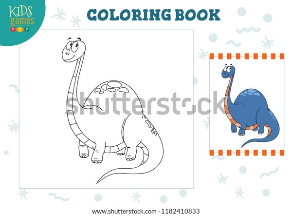 Coloring Book Blank Page Vector Illustration Stock Vector (Royalty Free ...