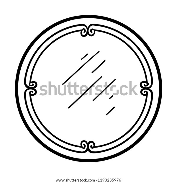 Coloring Book Children Mirror Stock Vector (Royalty Free) 1193235976 ...