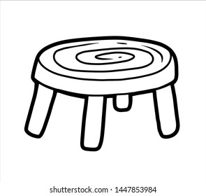 Coloring Book Children Stool Stock Vector (Royalty Free) 1447853984 ...