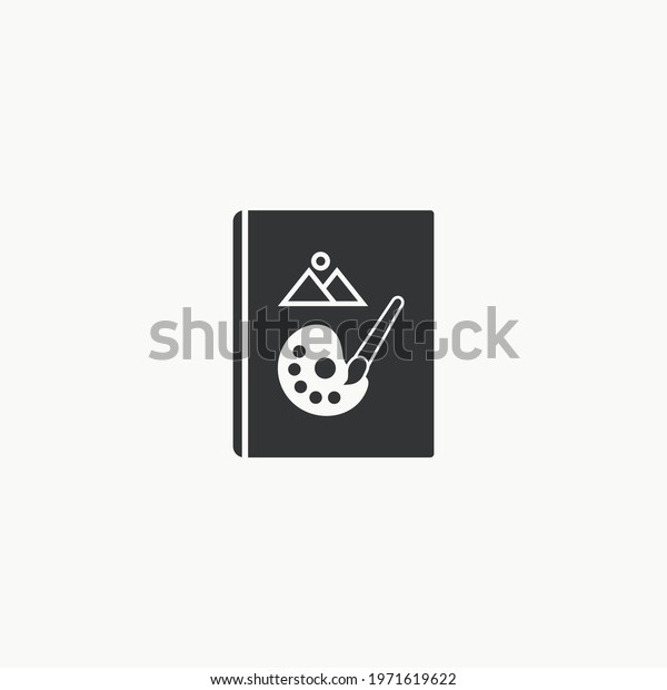 Coloring Book Icon Graphic Design Vector Stock Vector (Royalty Free ...