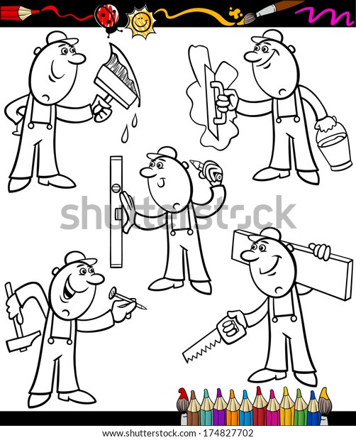 Coloring Book Page Cartoon Vector Illustration Stock Vector (Royalty ...