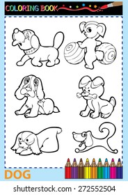 Coloring Book Pages Vector Illustration Stock Vector (Royalty Free ...