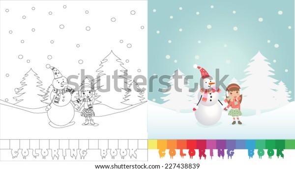 Coloring Book Vector Illustration Stock Vector (Royalty Free) 227438839 ...