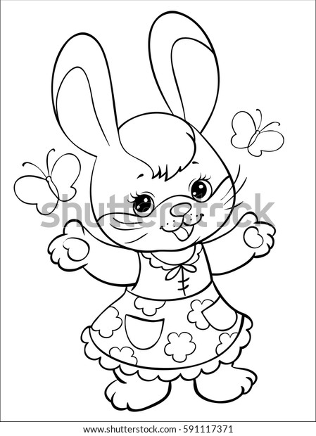Coloring Cartoon Vector Illustration Isolated On 库存矢量图（免版税）591117371 ...