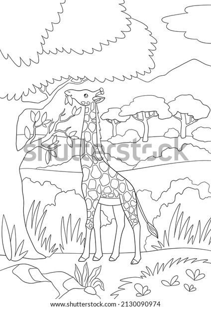 1,328 Savanna Coloring Page Images, Stock Photos & Vectors | Shutterstock