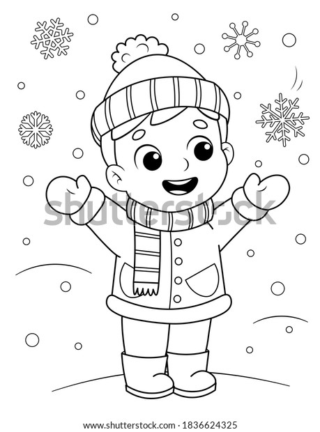 7,175 Scarf Colouring Page Images, Stock Photos & Vectors | Shutterstock