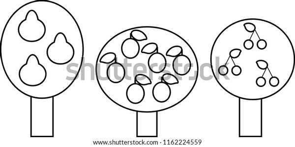 Coloring Page Set Different Stylized Cartoon Stock Vector (Royalty Free ...
