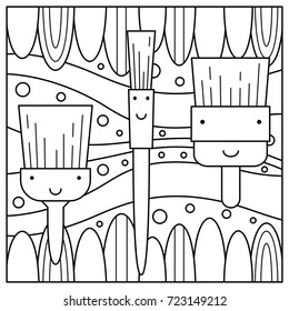 Coloring Page Vector Illustration: vector de stock (libre de regalías ...