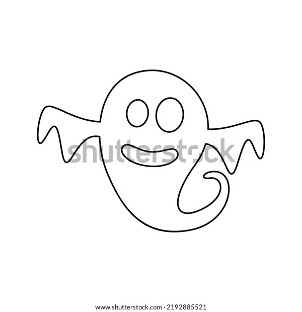 Coloring Page Whisper Ghost Kids: เวกเตอร์สต็อก (ปลอดค่าลิขสิทธิ์ ...