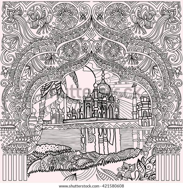 Coloring pages . India.
