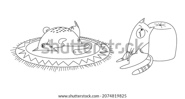 Coloring Pictures Cute Cartoon Vector Character 库存矢量图（免版税）2074819825 ...