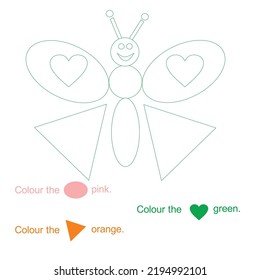 Colour Designated Butterfly Sample 2 Stock Vector (Royalty Free ...