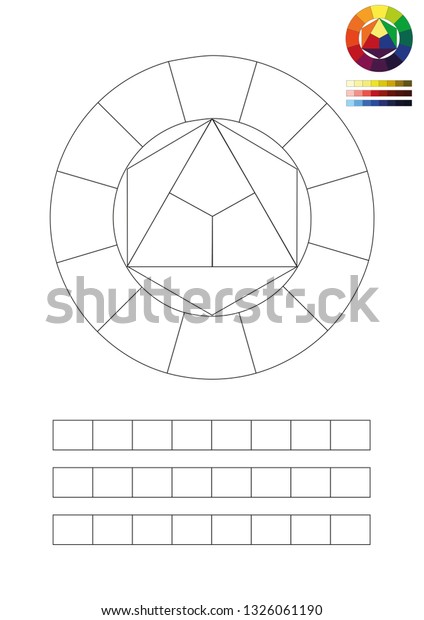 Colour Scale Art Lessons Visiual Art Stock Vector (Royalty Free ...