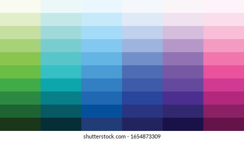 Colour Set Palette Vector Illustration Stock Vector (Royalty Free ...