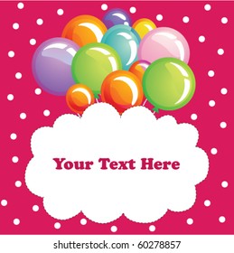Coloured Holiday Balloons Background Texture Stock Vector (Royalty Free ...