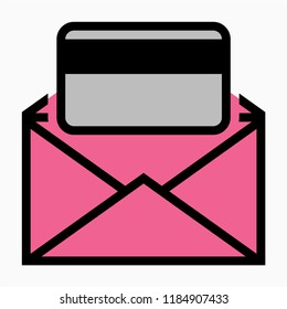 Coloured Outline Issue Card Pixel Perfect Stock Vector (Royalty Free ...