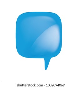 Colourful Blue Transparent Speech Bubble Vector Stock Vector (Royalty ...