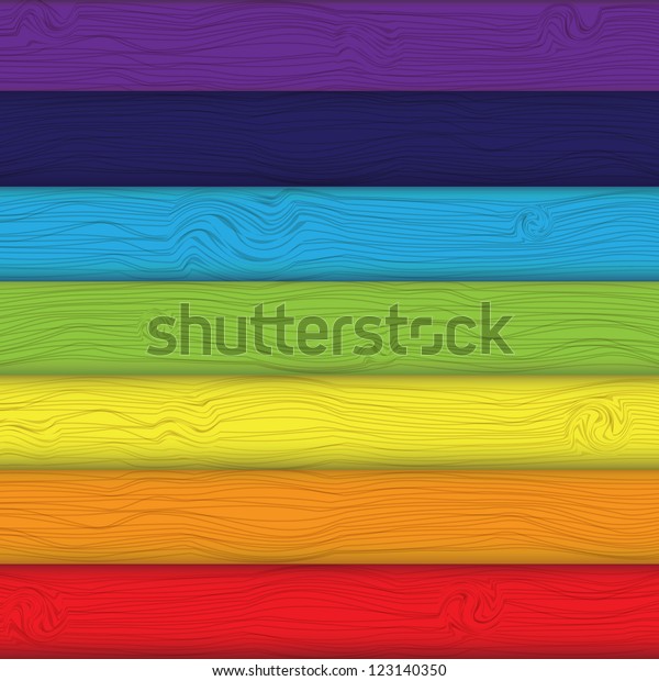 Colourful Boards Background Vector Illustration Stock Vector (Royalty ...