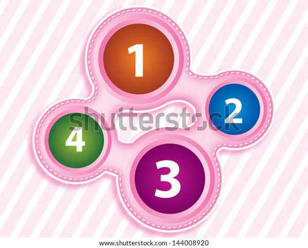 Colourful Circle Option Infographics Stock Vector (Royalty Free ...