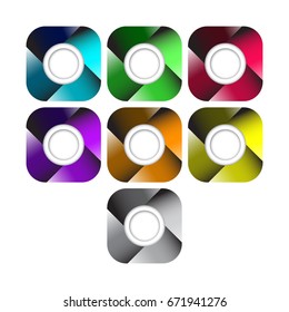 Colourful Icons Stock Vector (Royalty Free) 671941276 | Shutterstock
