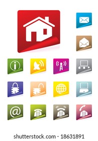 Colourful Internet Labels Stock Vector (Royalty Free) 18631891 ...