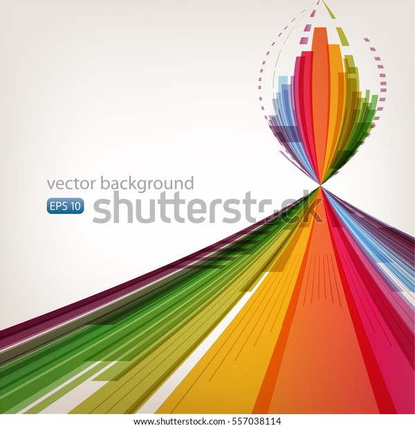 Colourful Moving Background Twisted Rainbow Stock Vector (Royalty Free ...
