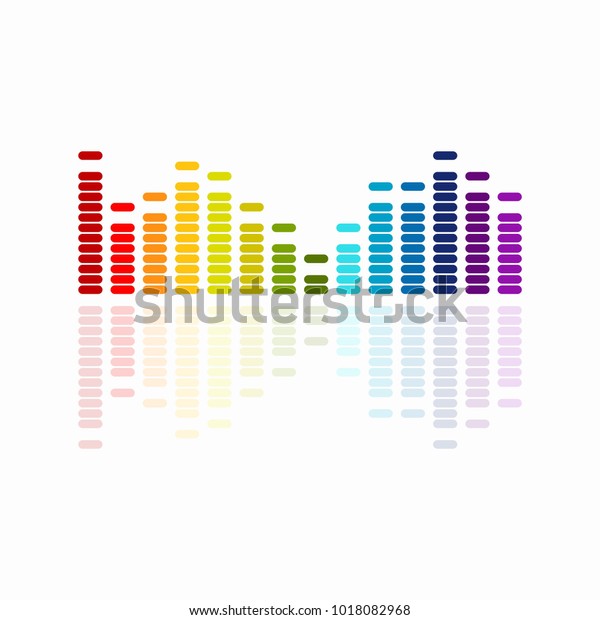 Colourful Music Equalizer Vector Sound Wave Stock Vector (Royalty Free ...