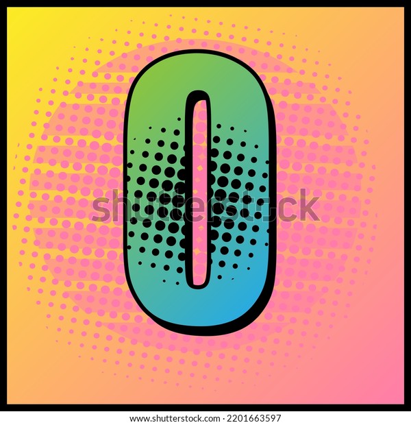 Colourful Pop Art Style Math Symbol Stock Vector (Royalty Free ...