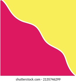 Colourful Wave Pink Yellow Background Stock Vector (Royalty Free ...