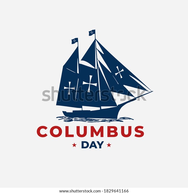 Columbus Day Vector Columbus Day October Stock Vector (Royalty Free ...
