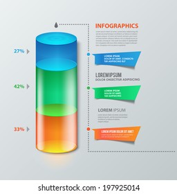 Column Diagram Infographics 스톡 벡터(로열티 프리) 197925014 | Shutterstock