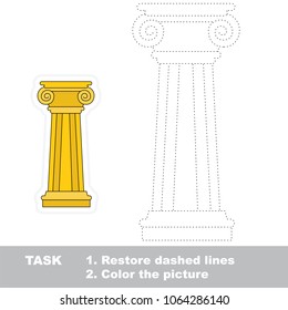 Column Dot Dot Educational Game Kids Stock Vector (Royalty Free ...