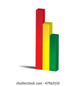 Column Graphs Diagram Isolated On White: เวกเตอร์สต็อก (ปลอดค่า ...