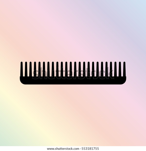 Comb Black Vector Icon Stock Vector (Royalty Free) 553181755 | Shutterstock