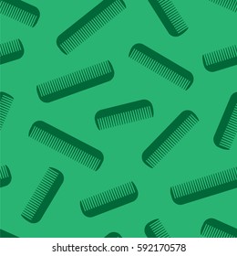 Comb Hair Barber Seamless Pattern Vector Stock Vector (Royalty Free ...