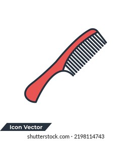 Comb Icon Logo Vector Illustration Comb Stock Vector (Royalty Free ...